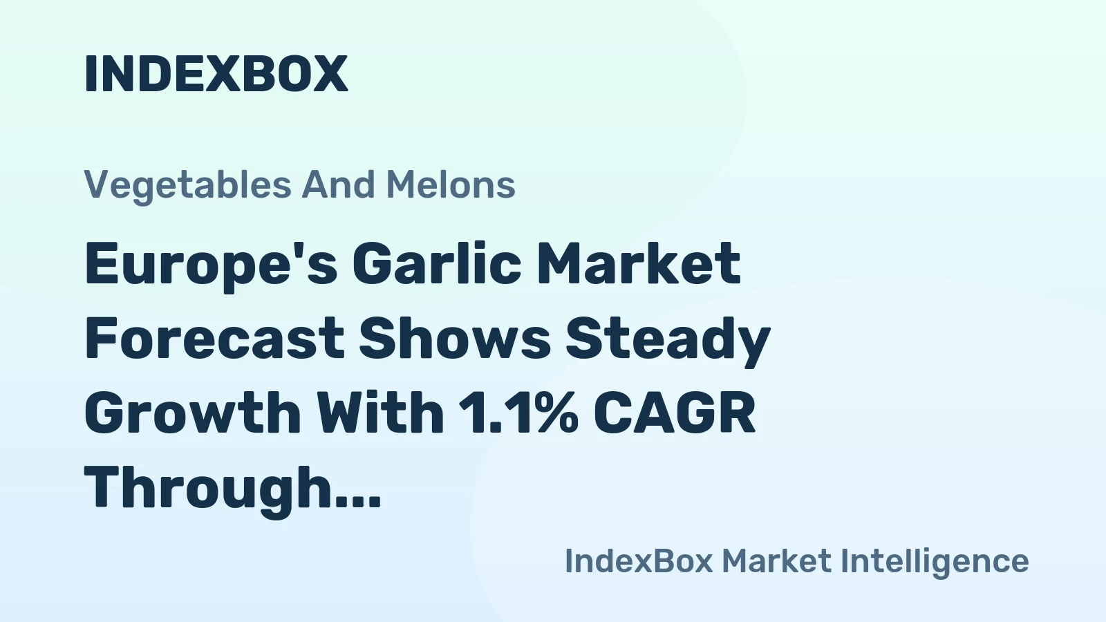 Europe's Garlic Market Forecast Shows Steady Growth With 1.1% CAGR Through 2035