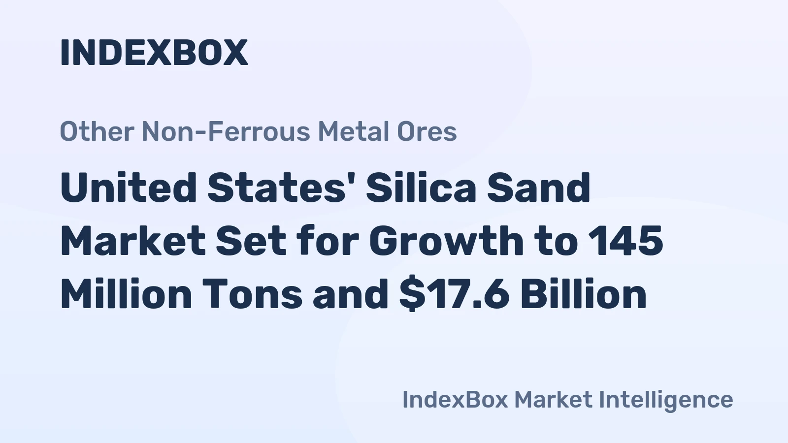 United States' Silica Sand Market Set for Growth to 145 Million Tons and $17.6 Billion