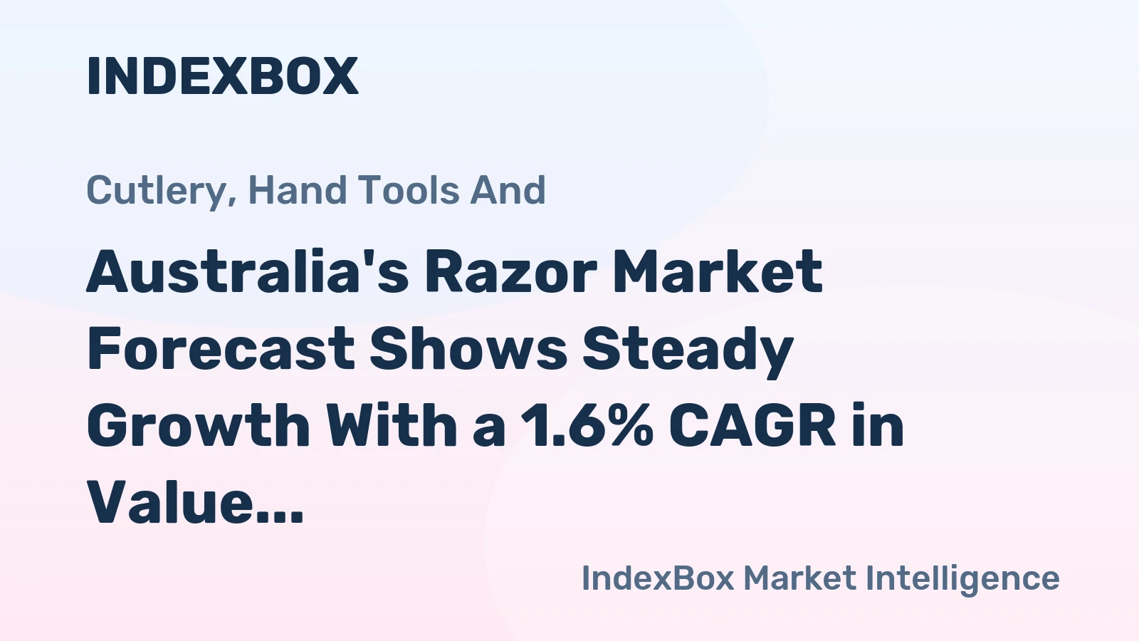 Australia's Razor Market Forecast Shows Steady Growth With a 1.6% CAGR in Value