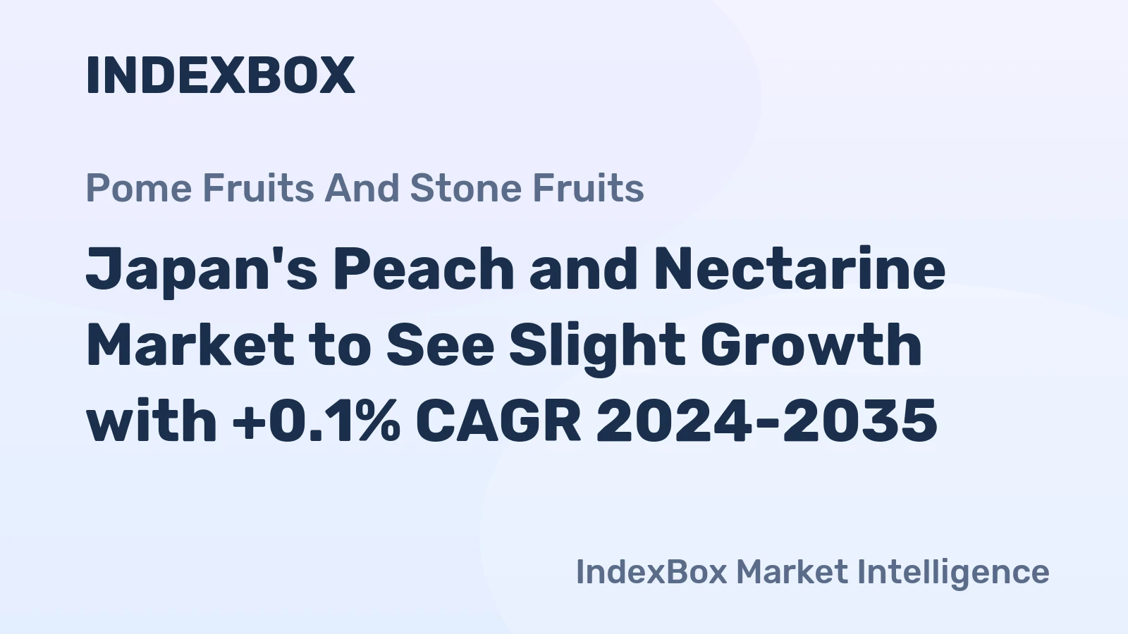 Japan's Peach and Nectarine Market to See Slight Growth with +0.1% CAGR 2024-2035