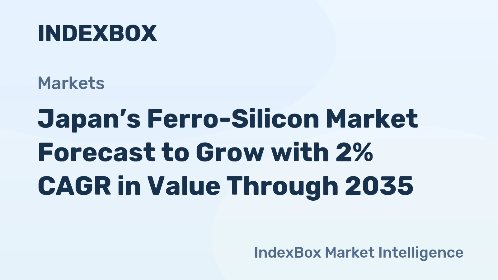 Japan’s Ferro-Silicon Market Forecast to Grow with 2% CAGR in Value Through 2035