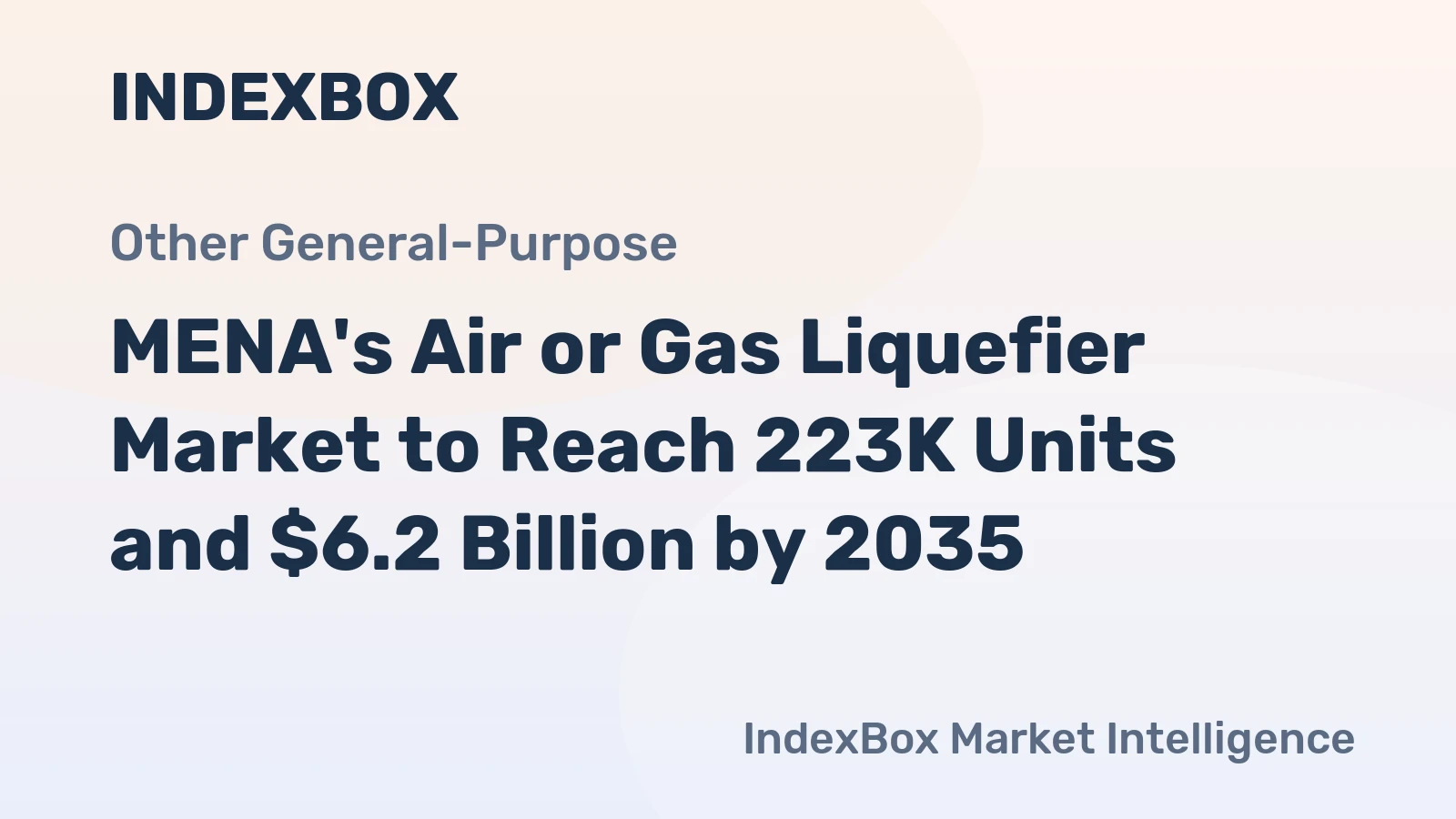 MENA's Air or Gas Liquefier Market to Reach 223K Units and $6.2 Billion by 2035