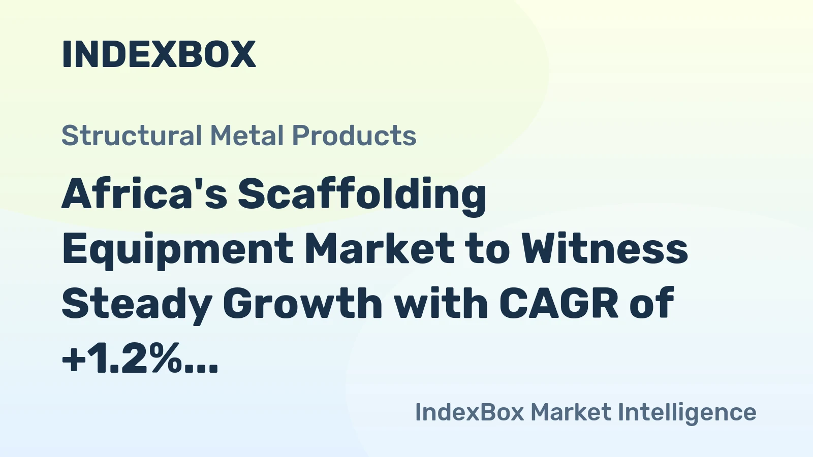 Africa's Scaffolding Equipment Market to Witness Steady Growth with CAGR of +1.2% by 2035