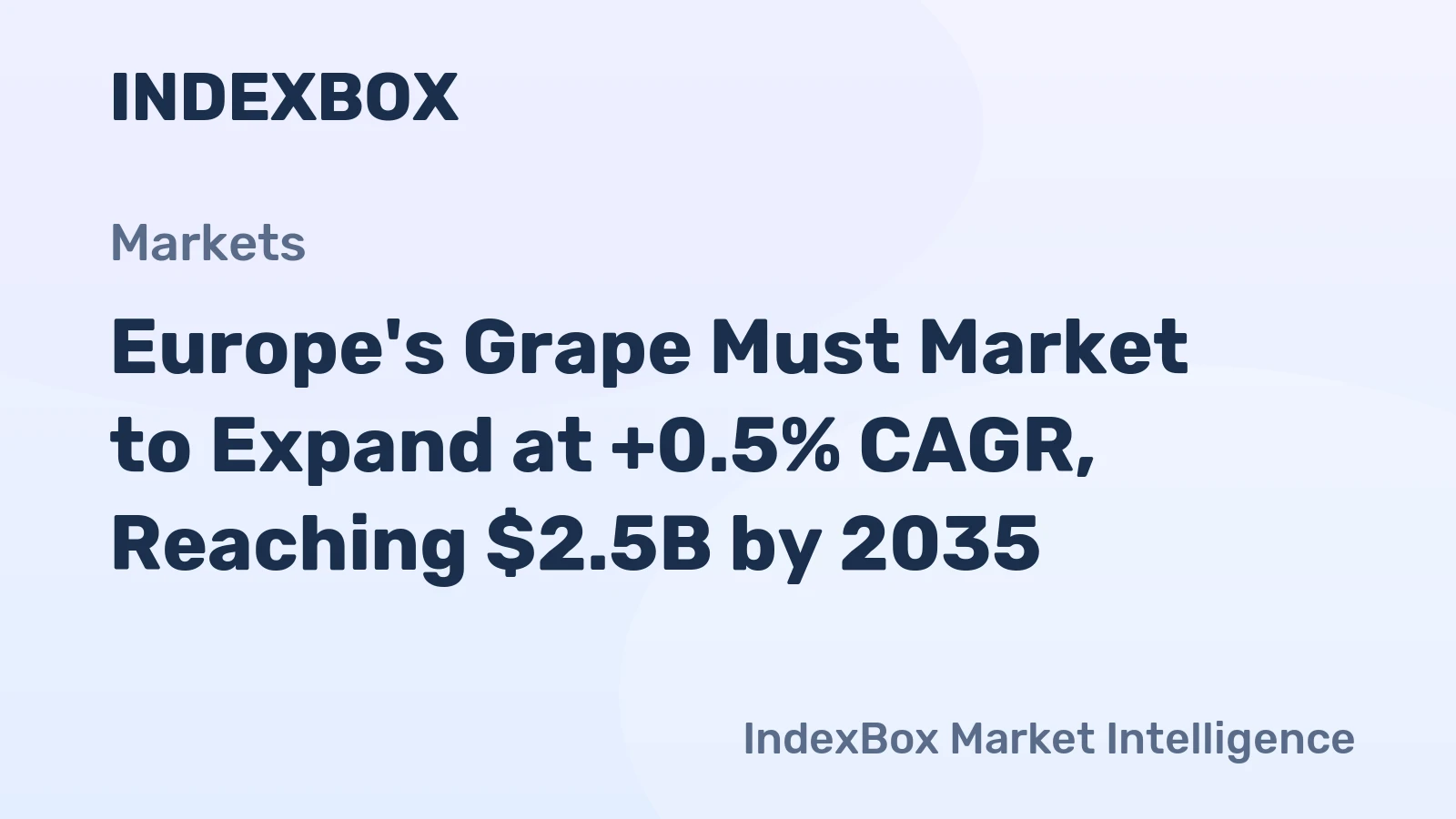 Europe's Grape Must Market to Expand at +0.5% CAGR, Reaching $2.5B by 2035