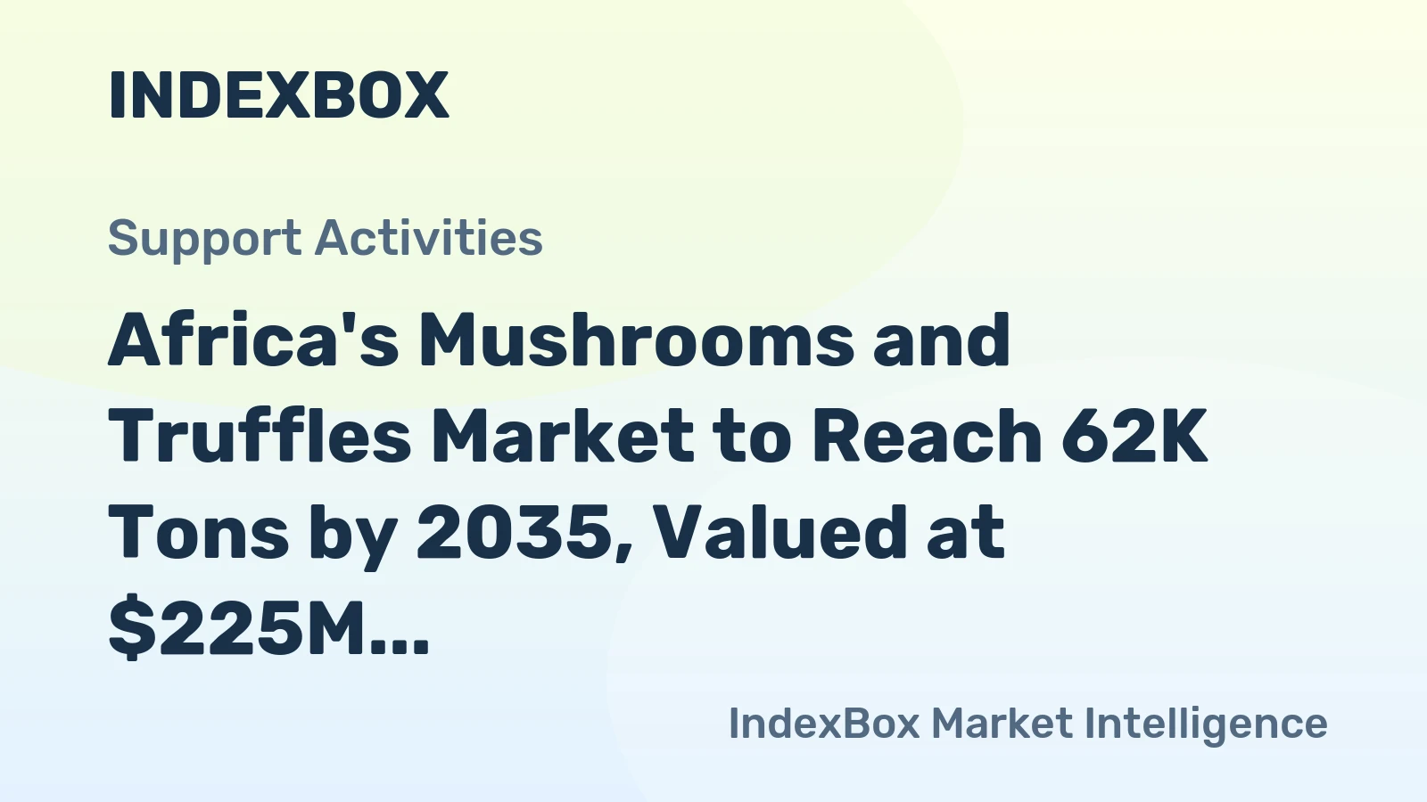 Africa's Mushrooms and Truffles Market to Reach 62K Tons by 2035, Valued at $225M