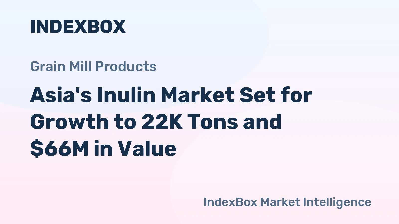 Asia's Inulin Market Set for Growth to 22K Tons and $66M in Value