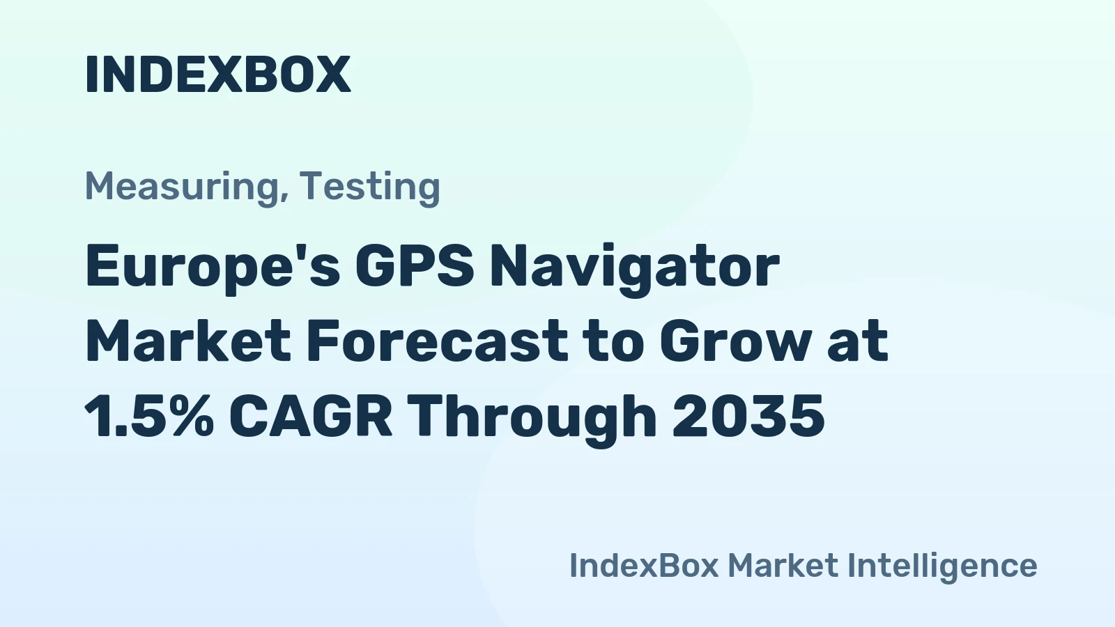 Europe's GPS Navigator Market Forecast to Grow at 1.5% CAGR Through 2035