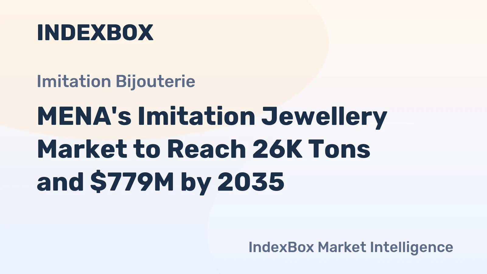MENA's Imitation Jewellery Market to Reach 26K Tons and $779M by 2035