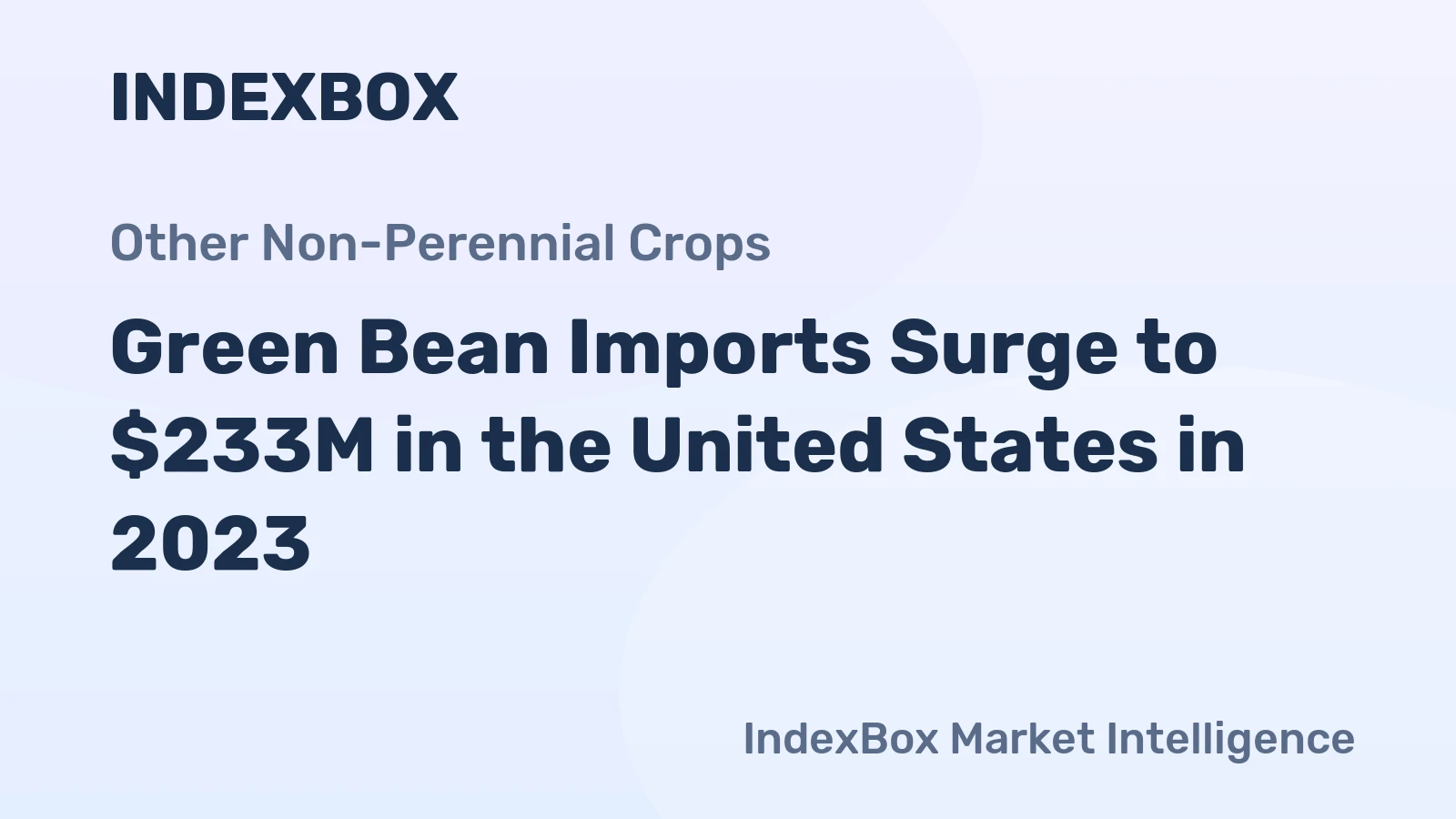 Green Bean Imports Surge to $233M in the United States in 2023