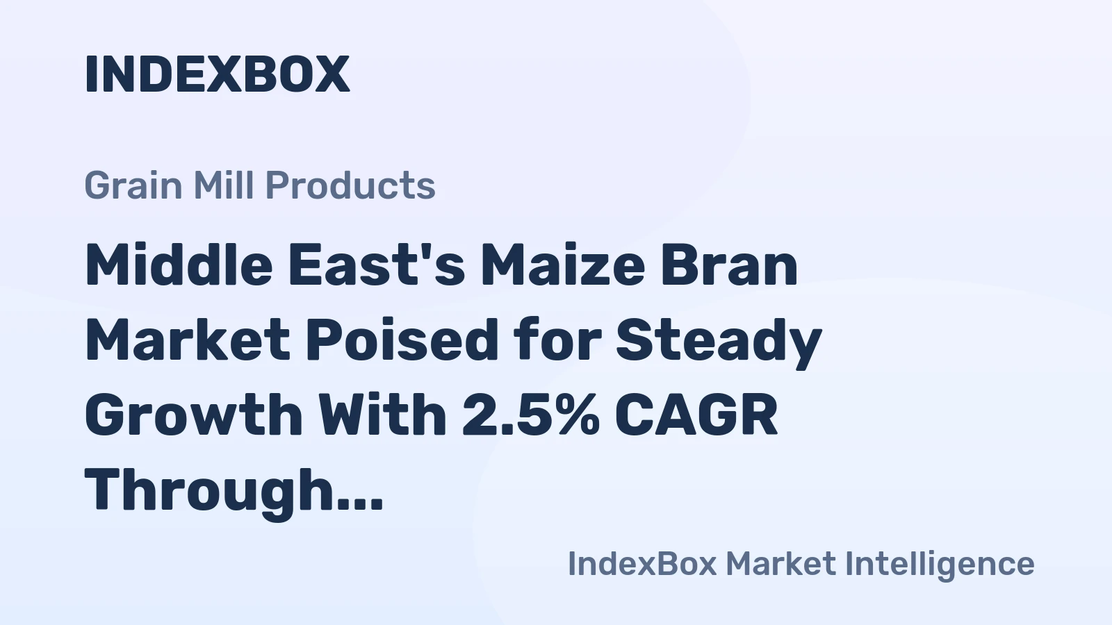Middle East's Maize Bran Market Poised for Steady Growth With 2.5% CAGR Through 2035