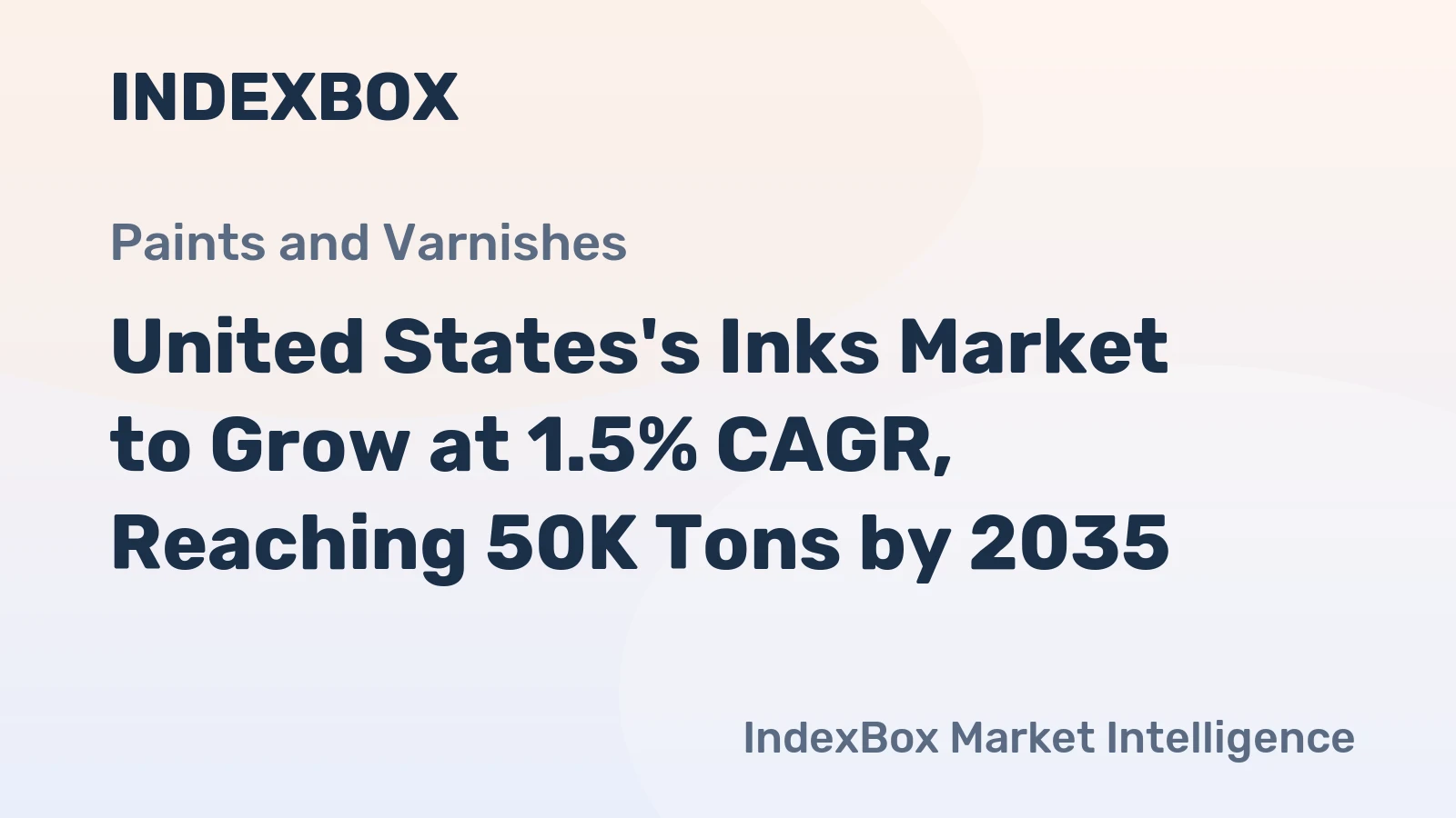United States's Inks Market to Grow at 1.5% CAGR, Reaching 50K Tons by 2035