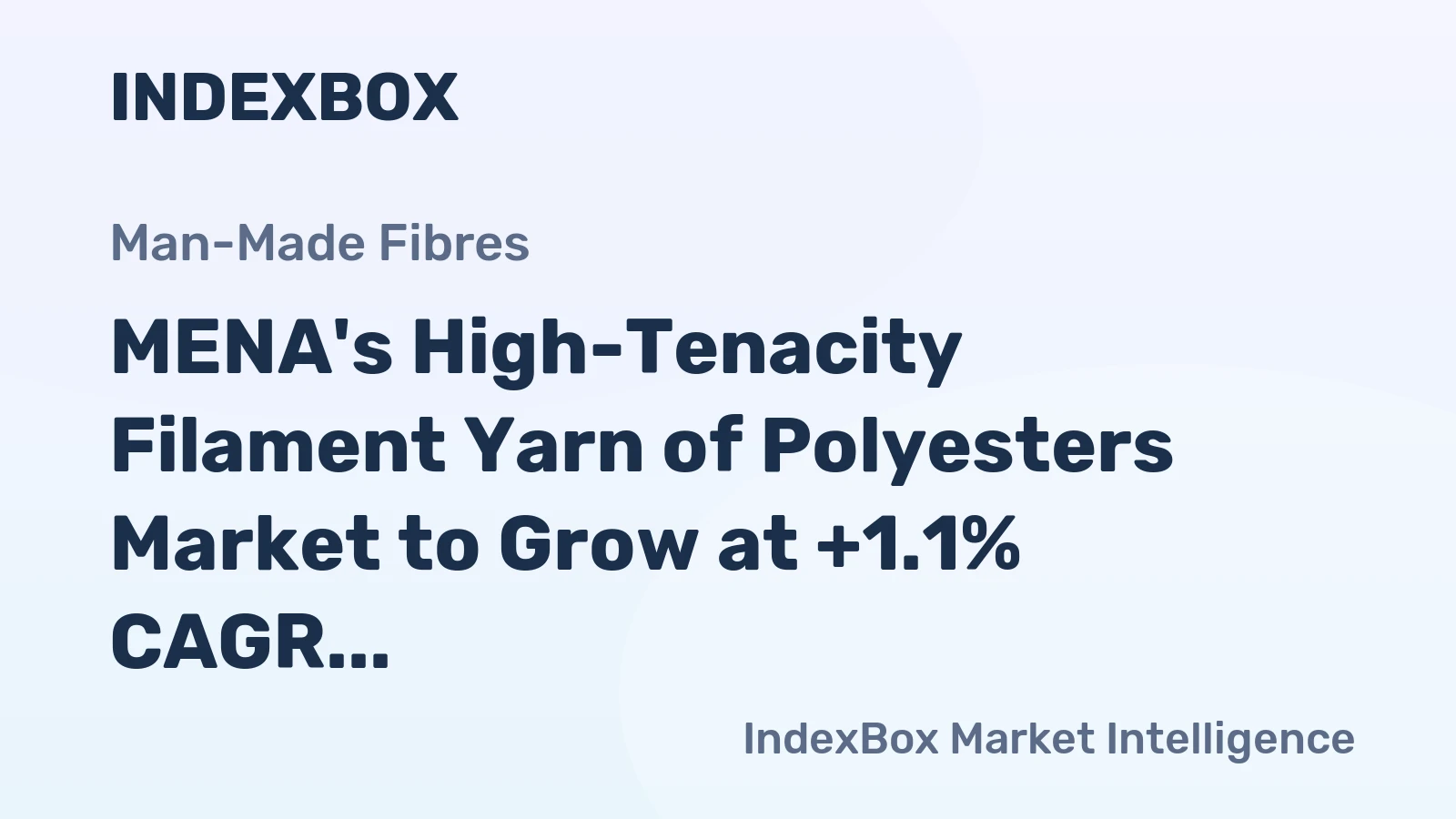 MENA's High-Tenacity Filament Yarn of Polyesters Market to Grow at +1.1% CAGR, Reaching 64K Tons by 2035