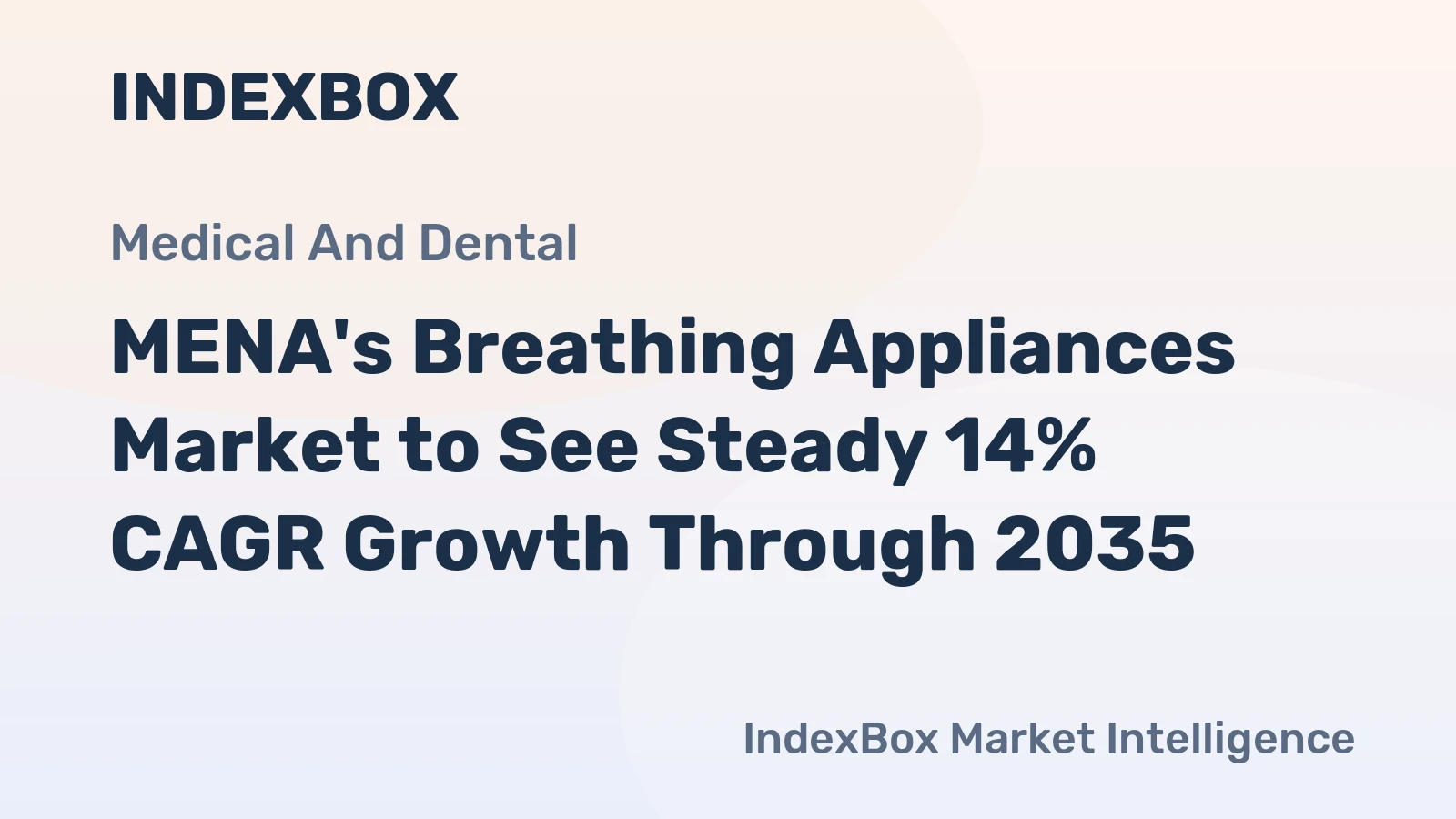 MENA's Breathing Appliances Market to See Steady 14% CAGR Growth Through 2035