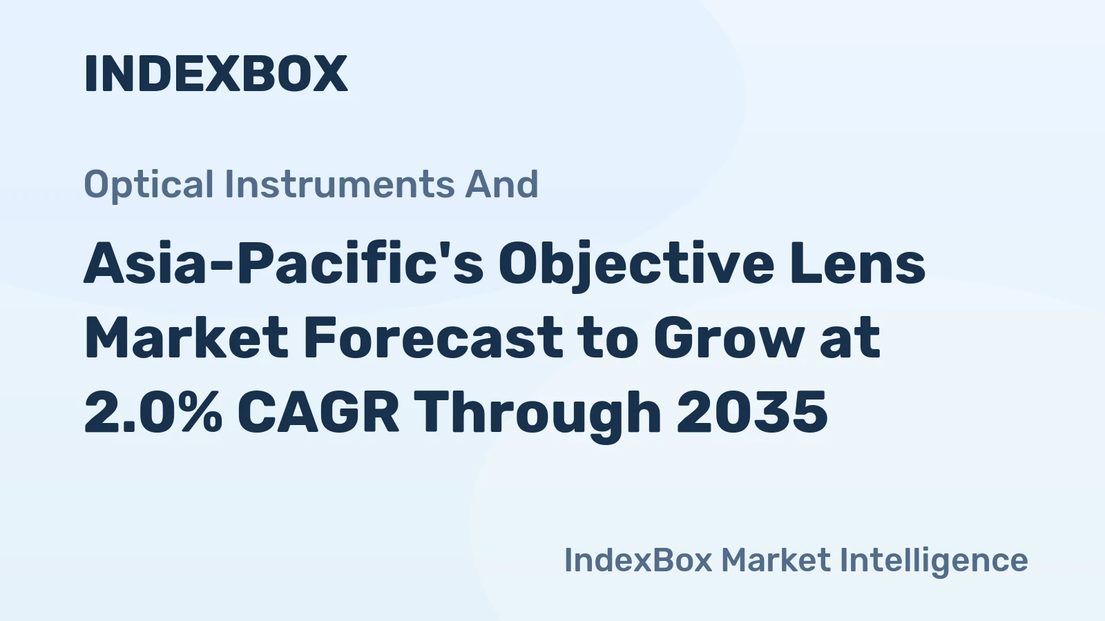Asia-Pacific's Objective Lens Market Forecast to Grow at 2.0% CAGR Through 2035