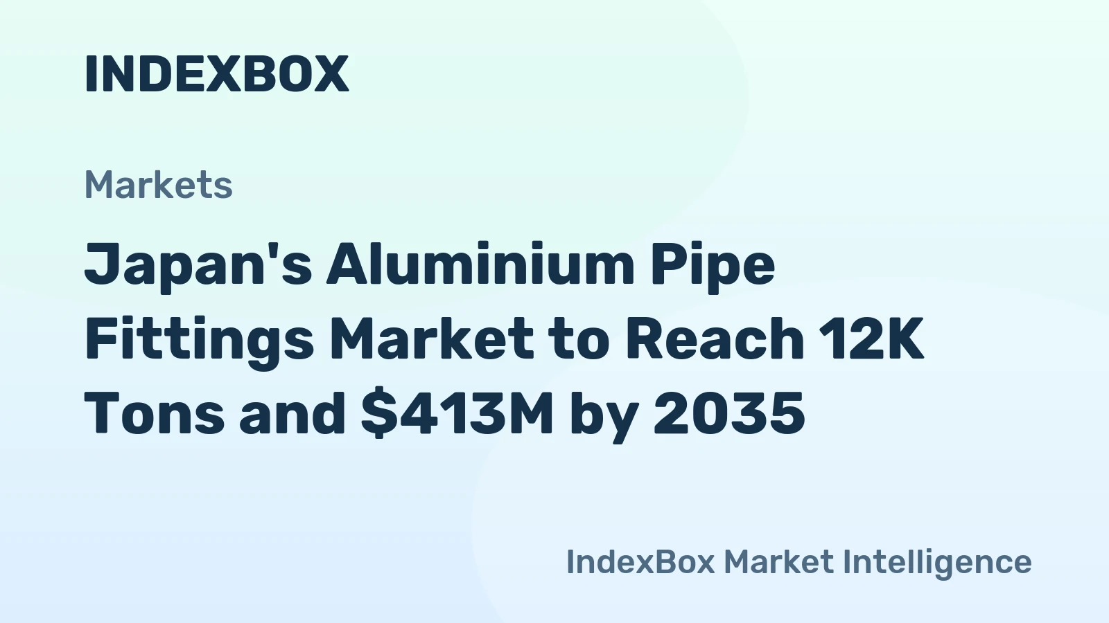 Japan's Aluminium Pipe Fittings Market to Reach 12K Tons and $413M by 2035