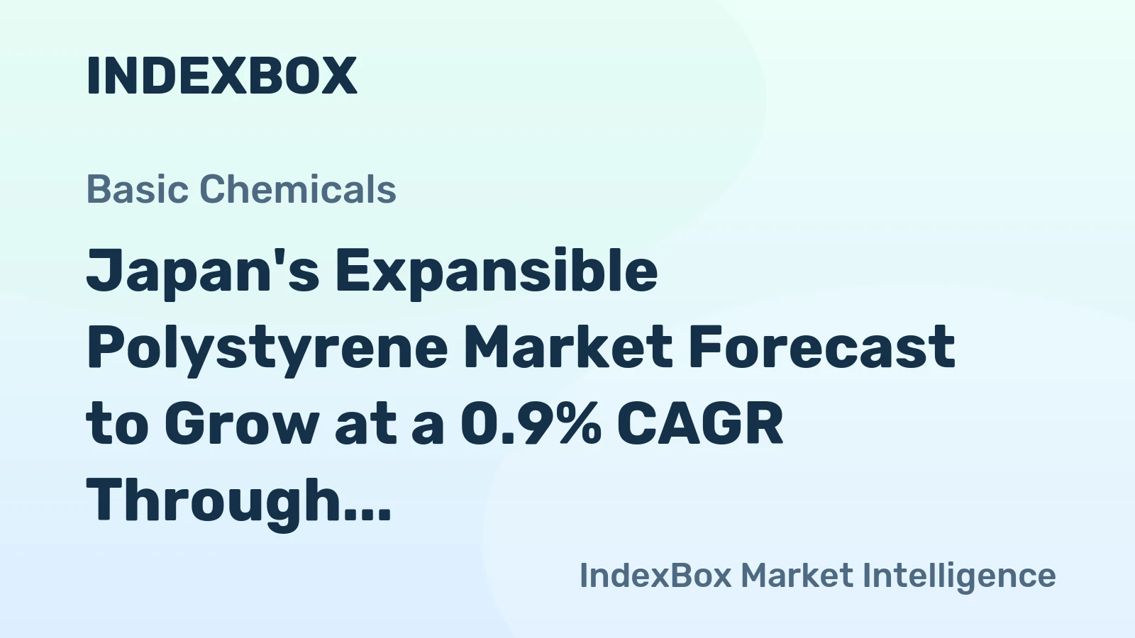 Japan's Expansible Polystyrene Market Forecast to Grow at a 0.9% CAGR Through 2035