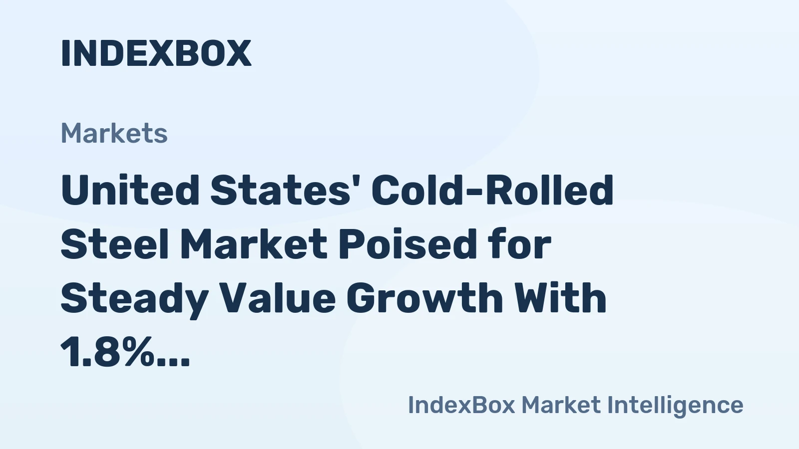 United States' Cold-Rolled Steel Market Poised for Steady Value Growth With 1.8% CAGR Through 2035