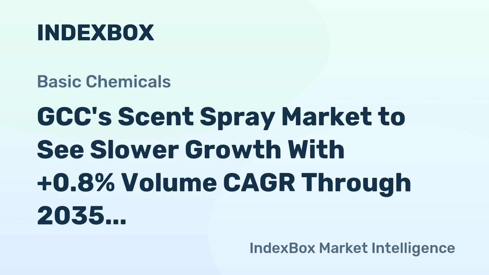 GCC's Scent Spray Market to See Slower Growth With +0.8% Volume CAGR Through 2035