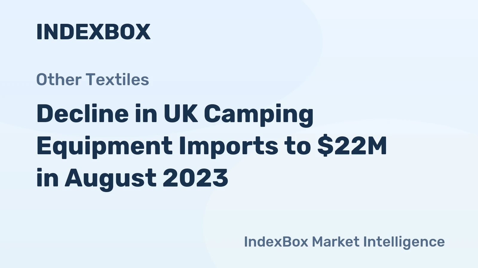 Decline in UK Camping Equipment Imports to $22M in August 2023