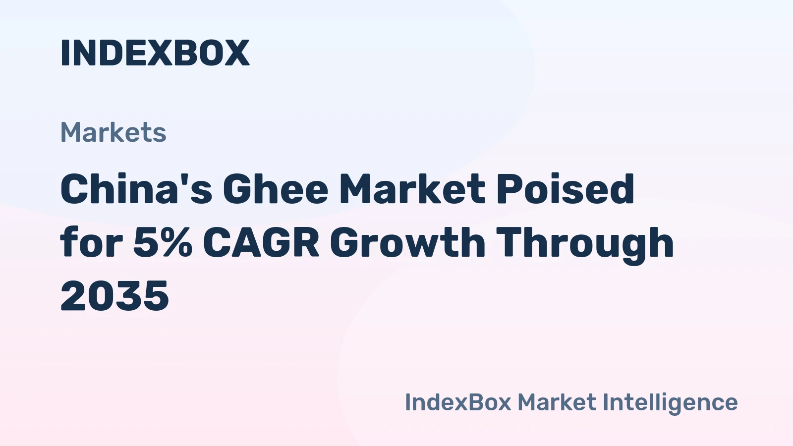 China's Ghee Market Poised for 5% CAGR Growth Through 2035