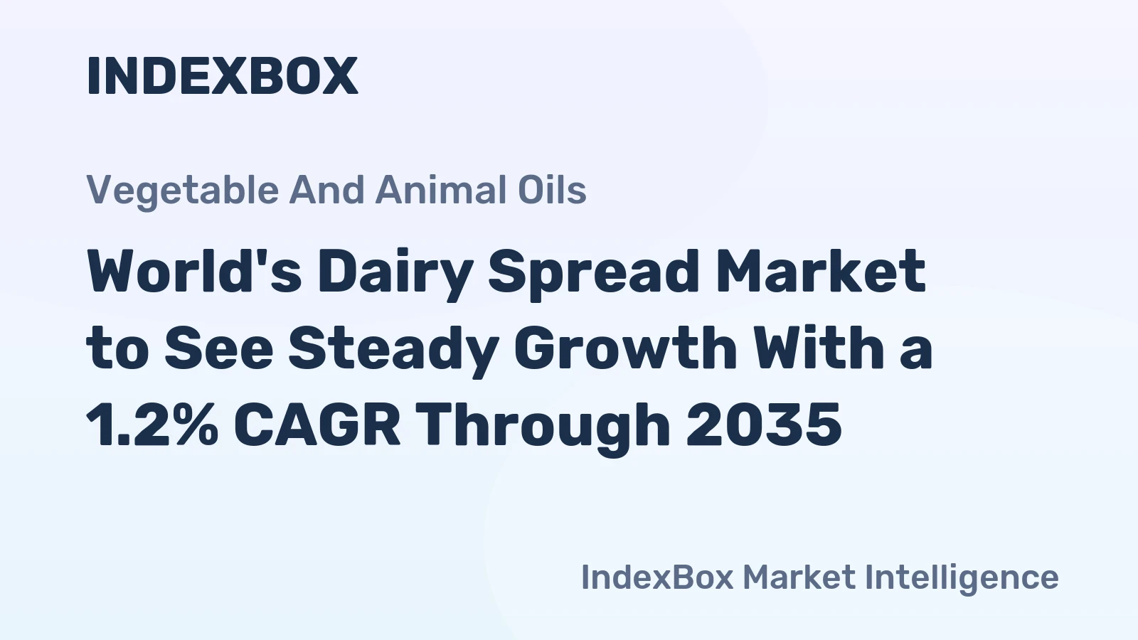 World's Dairy Spread Market to See Steady Growth With a 1.2% CAGR Through 2035