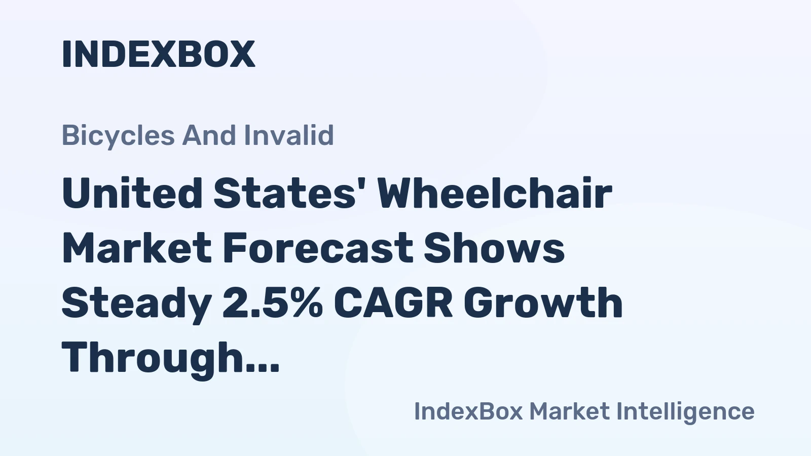 United States' Wheelchair Market Forecast Shows Steady 2.5% CAGR Growth Through 2035