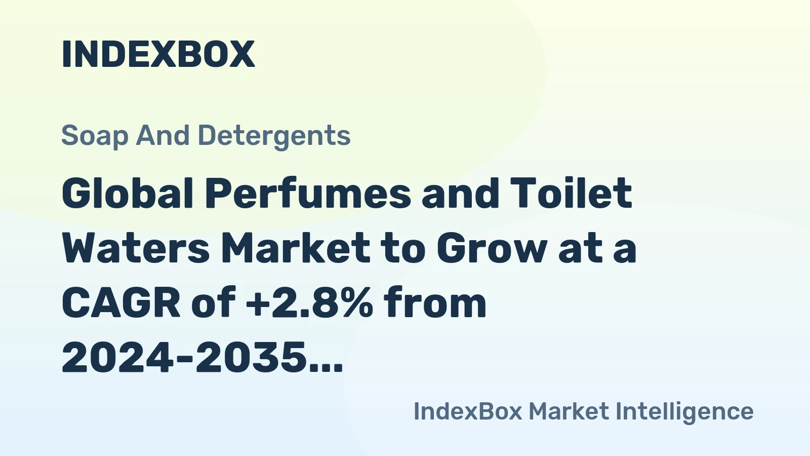Global Perfumes and Toilet Waters Market to Grow at a CAGR of +2.8% from 2024-2035