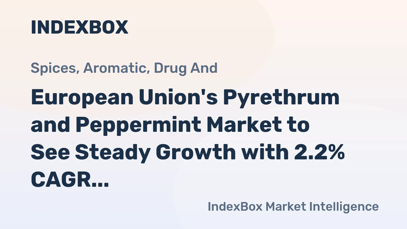 European Union's Pyrethrum and Peppermint Market to See Steady Growth with 2.2% CAGR