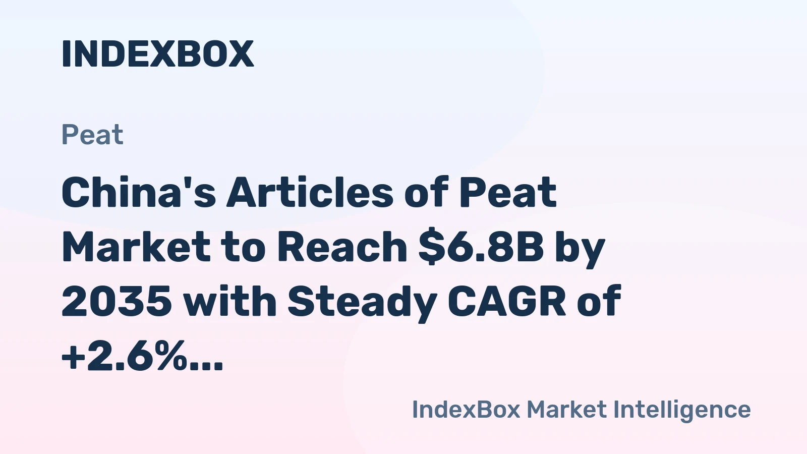China's Articles of Peat Market to Reach $6.8B by 2035 with Steady CAGR of +2.6%