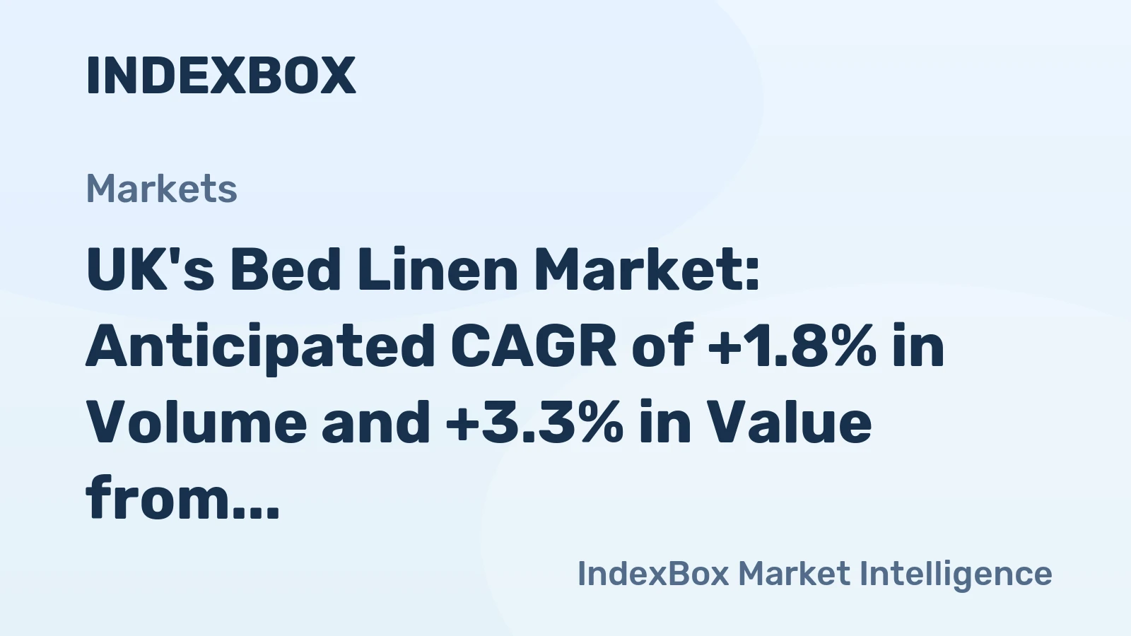 UK's Bed Linen Market: Anticipated CAGR of +1.8% in Volume and +3.3% in Value from 2024-2035