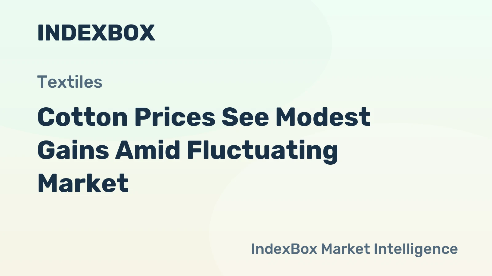 Cotton Prices See Modest Gains Amid Fluctuating Market