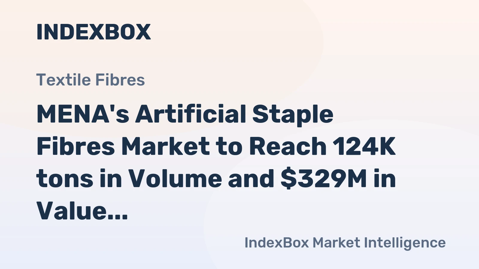 MENA's Artificial Staple Fibres Market to Reach 124K tons in Volume and $329M in Value by 2035
