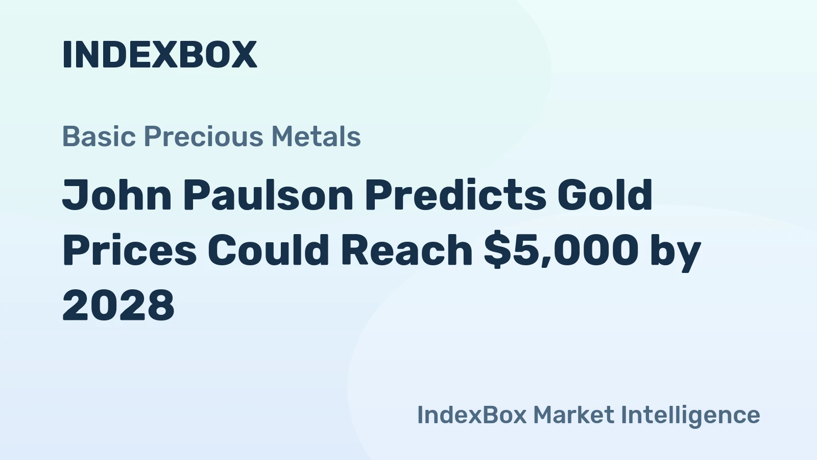 John Paulson Predicts Gold Prices Could Reach $5,000 by 2028