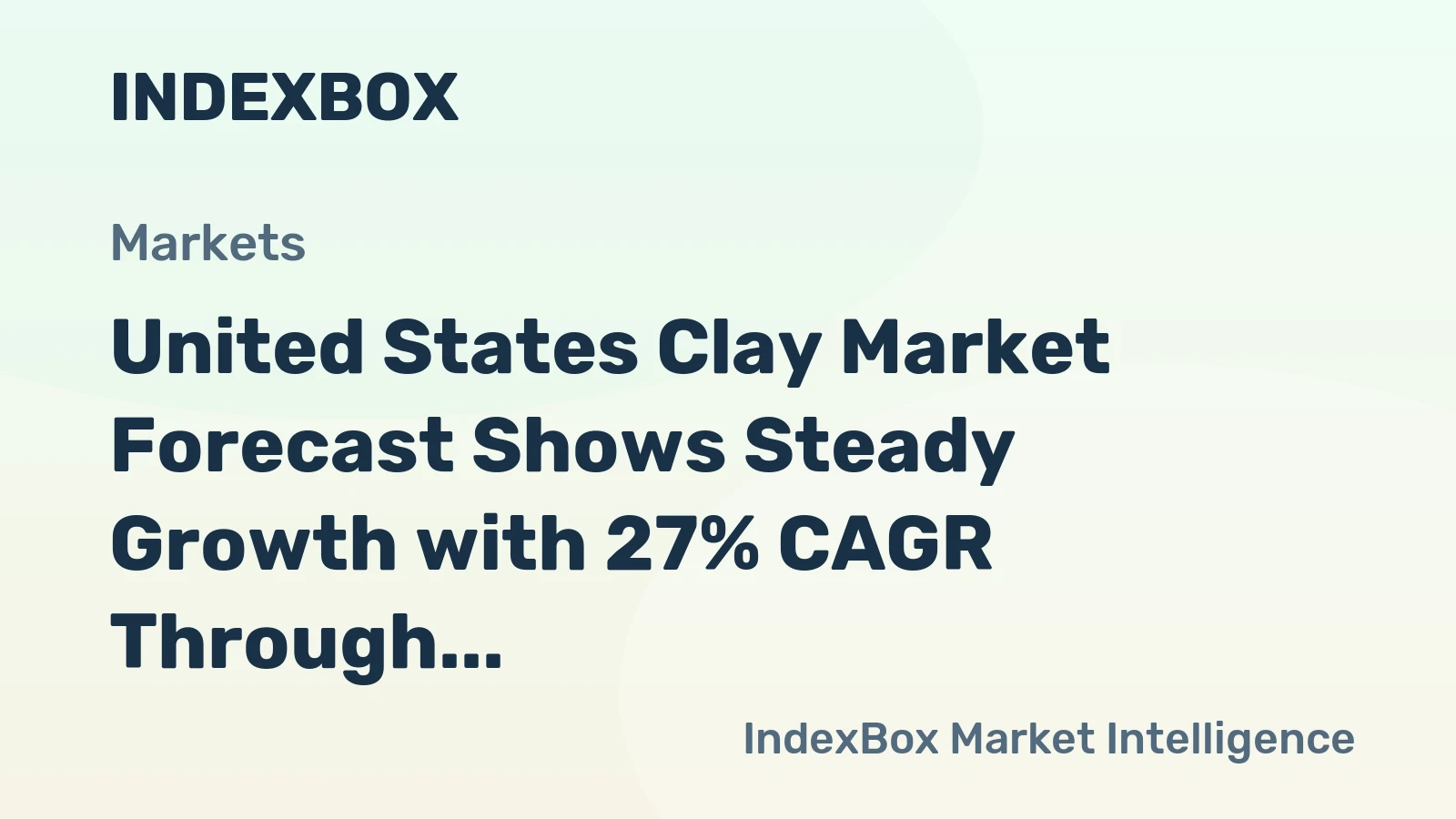 United States Clay Market Forecast Shows Steady Growth with 27% CAGR Through 2035
