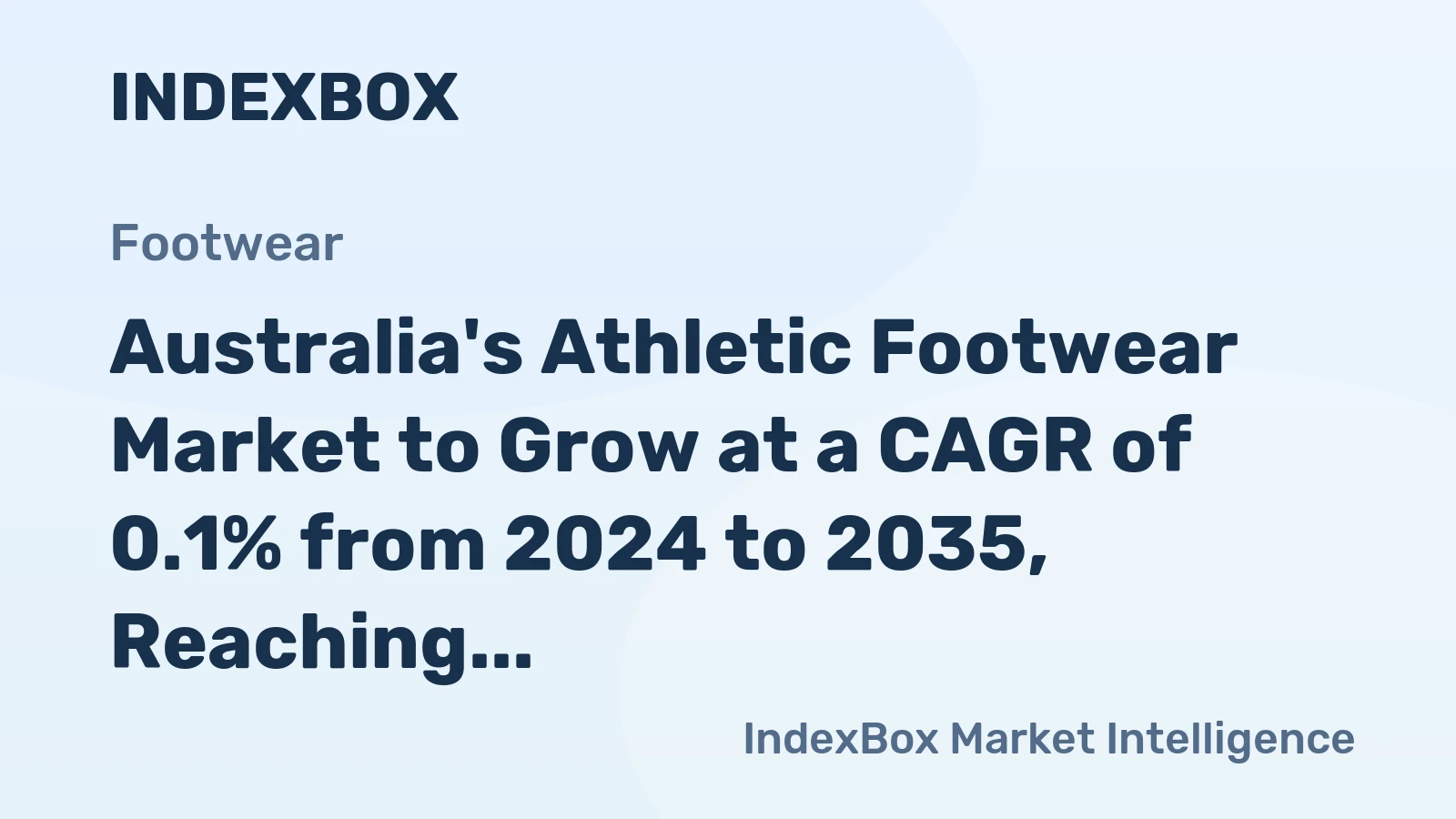 Australia's Athletic Footwear Market to Grow at a CAGR of 0.1% from 2024 to 2035, Reaching 11M pairs