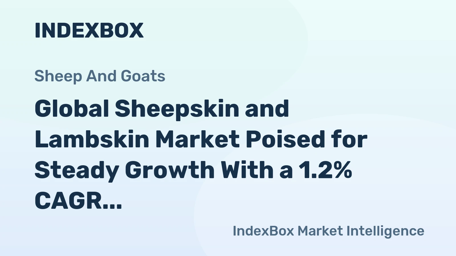 Global Sheepskin and Lambskin Market Poised for Steady Growth With a 1.2% CAGR Through 2035