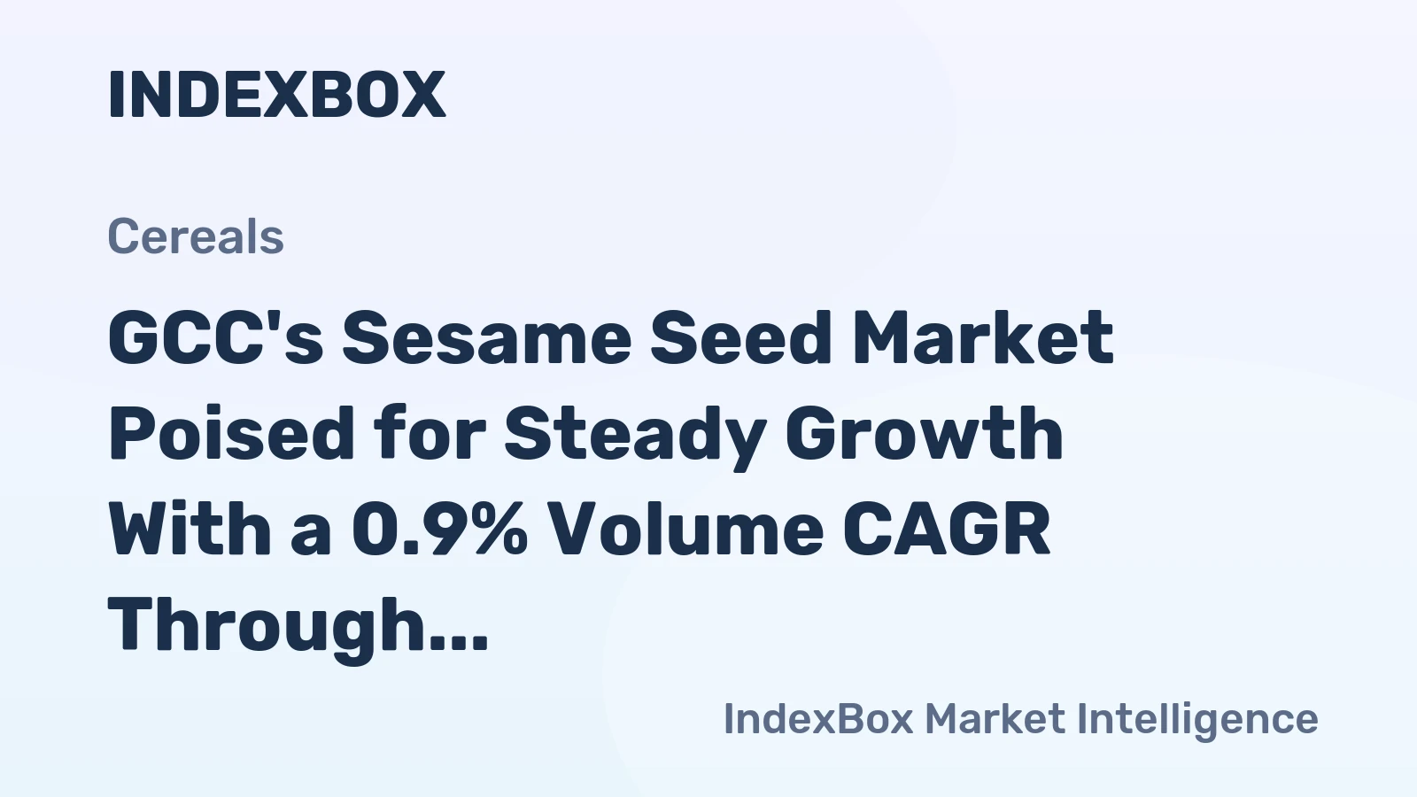 GCC's Sesame Seed Market Poised for Steady Growth With a 0.9% Volume CAGR Through 2035
