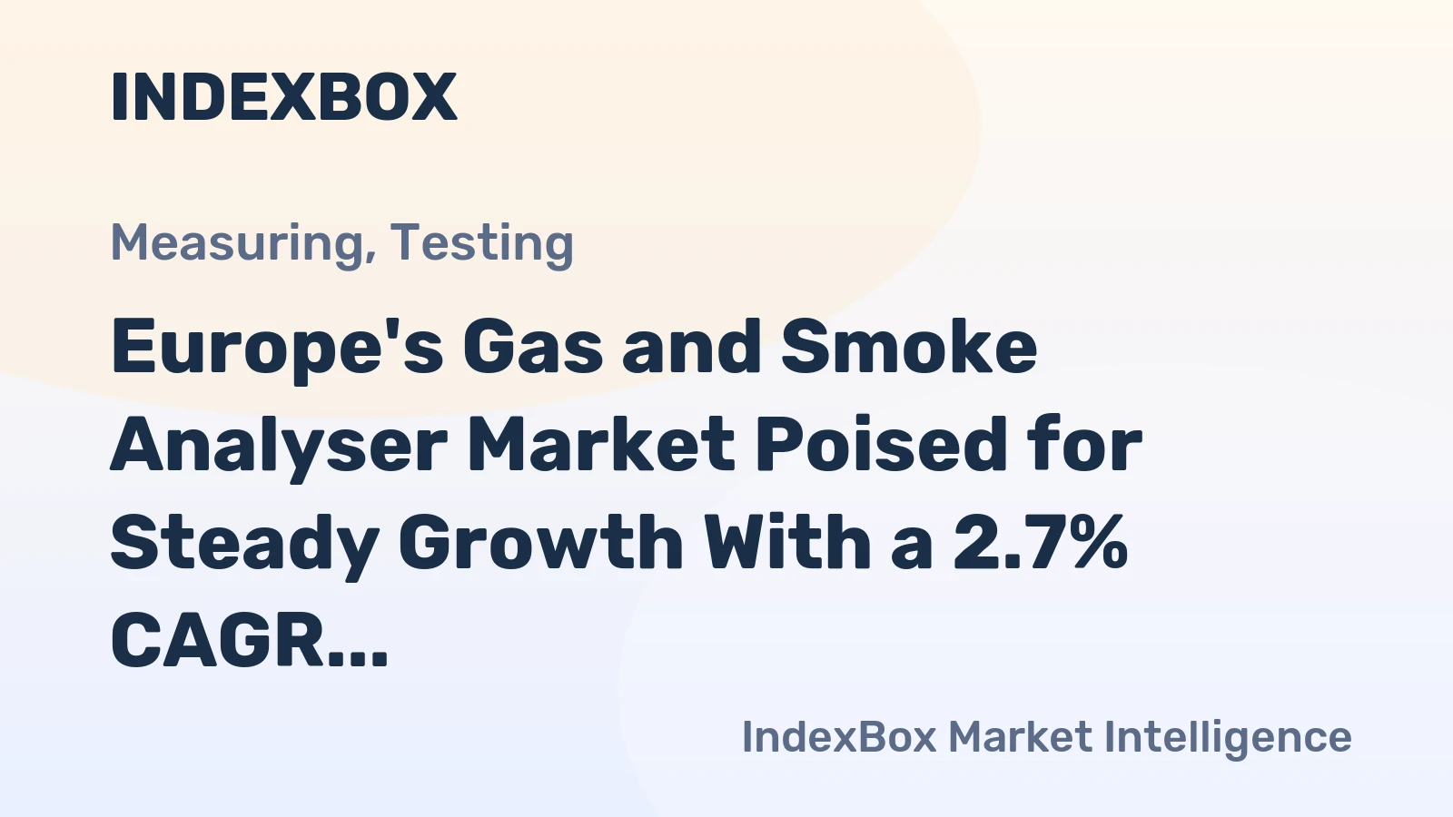 Europe's Gas and Smoke Analyser Market Poised for Steady Growth With a 2.7% CAGR in Value Through 2035