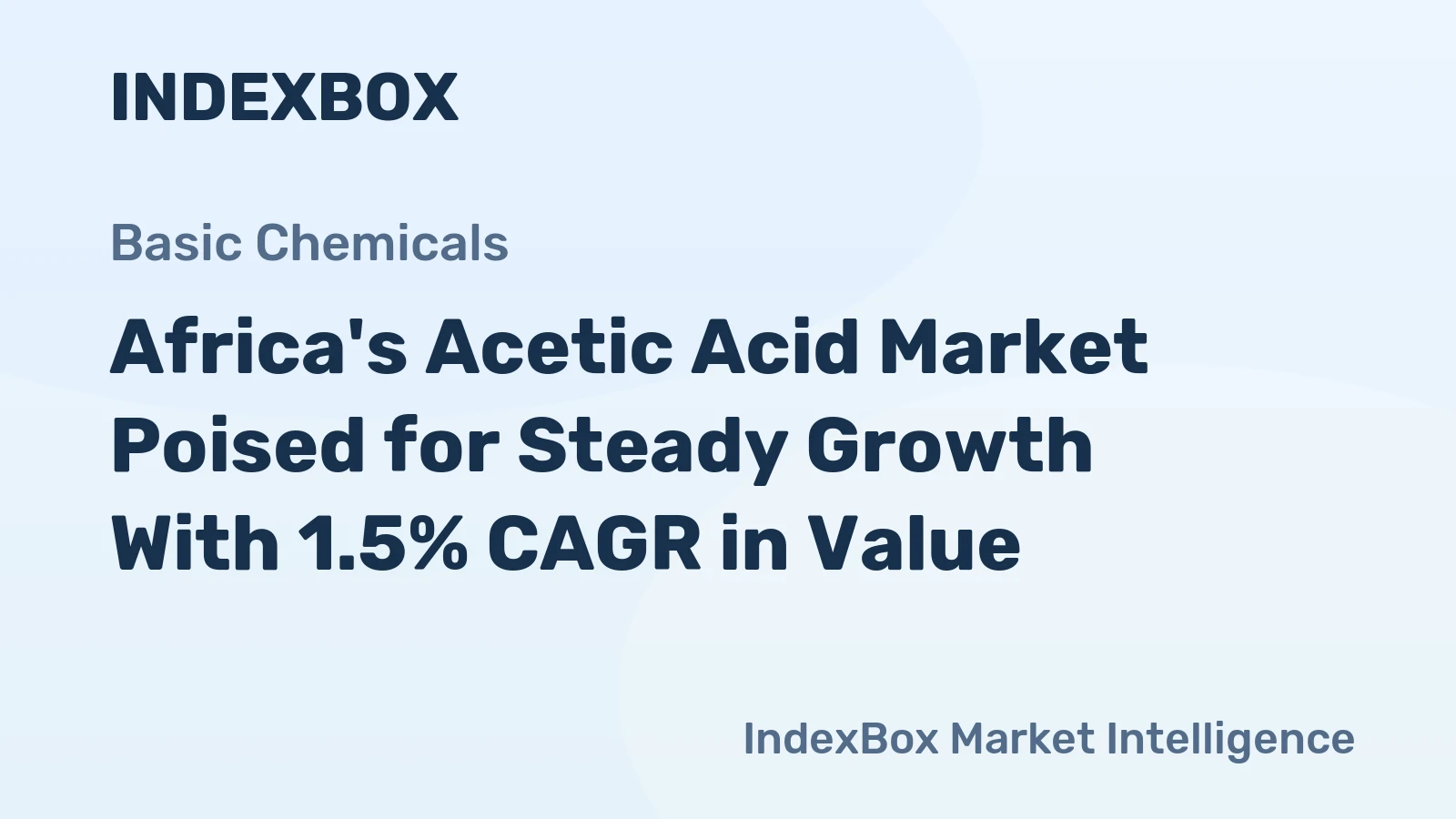Africa's Acetic Acid Market Poised for Steady Growth With 1.5% CAGR in Value