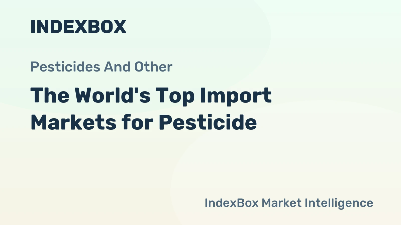 The World's Top Import Markets for Pesticide