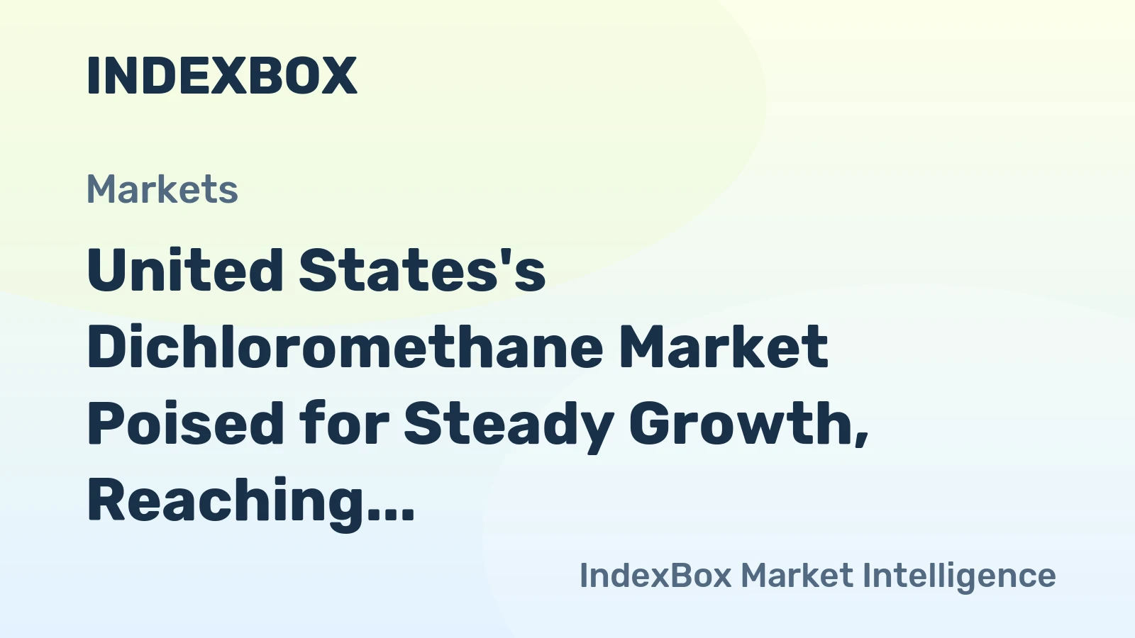 United States's Dichloromethane Market Poised for Steady Growth, Reaching 135K Tons and $84M by 2035