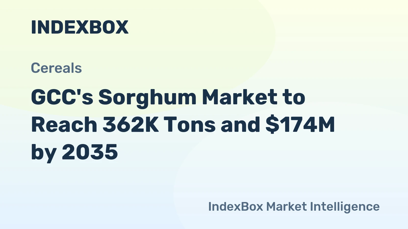 GCC's Sorghum Market to Reach 362K Tons and $174M by 2035