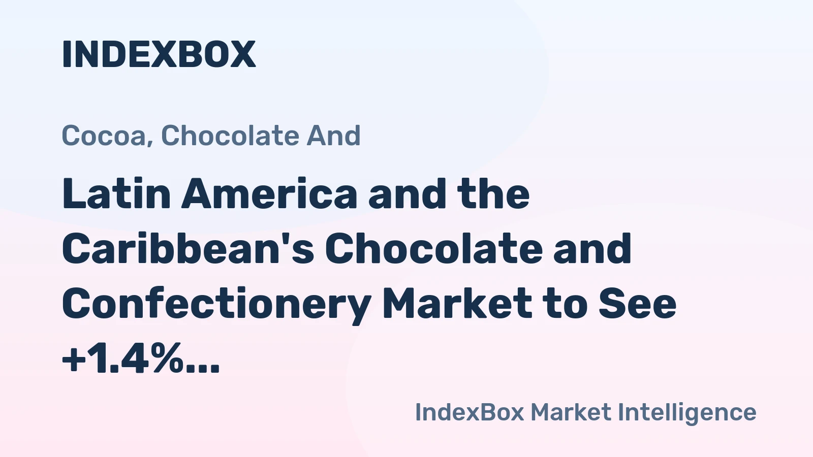 Latin America and the Caribbean's Chocolate and Confectionery Market to See +1.4% CAGR Growth, Reaching 6.2M Tons by 2035