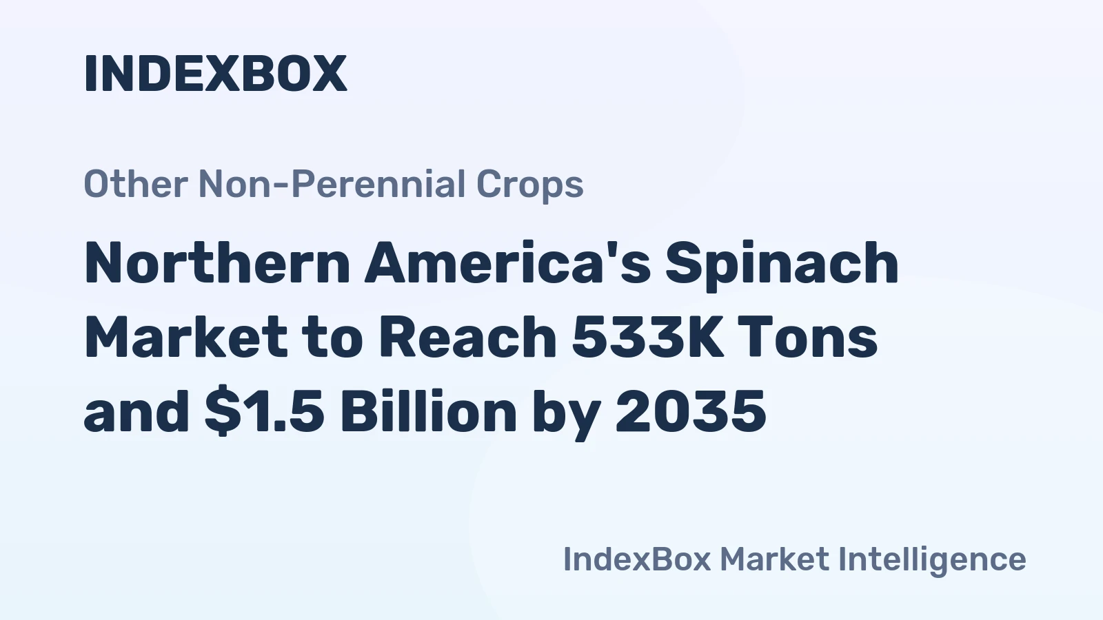 Northern America's Spinach Market to Reach 533K Tons and $1.5 Billion by 2035