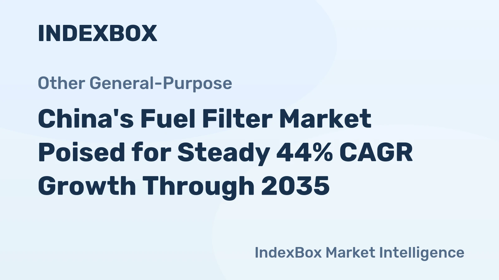 China's Fuel Filter Market Poised for Steady 44% CAGR Growth Through 2035