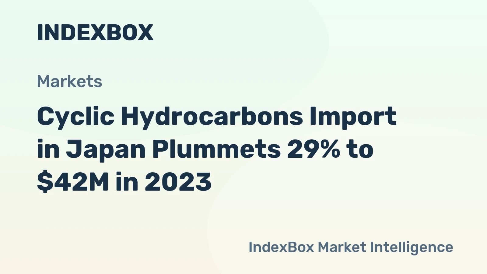 Cyclic Hydrocarbons Import in Japan Plummets 29% to $42M in 2023