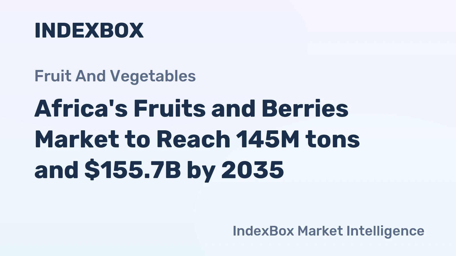 Africa's Fruits and Berries Market to Reach 145M tons and $155.7B by 2035