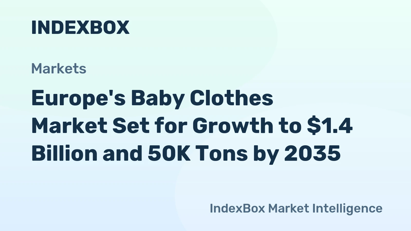 Europe's Baby Clothes Market Set for Growth to $1.4 Billion and 50K Tons by 2035