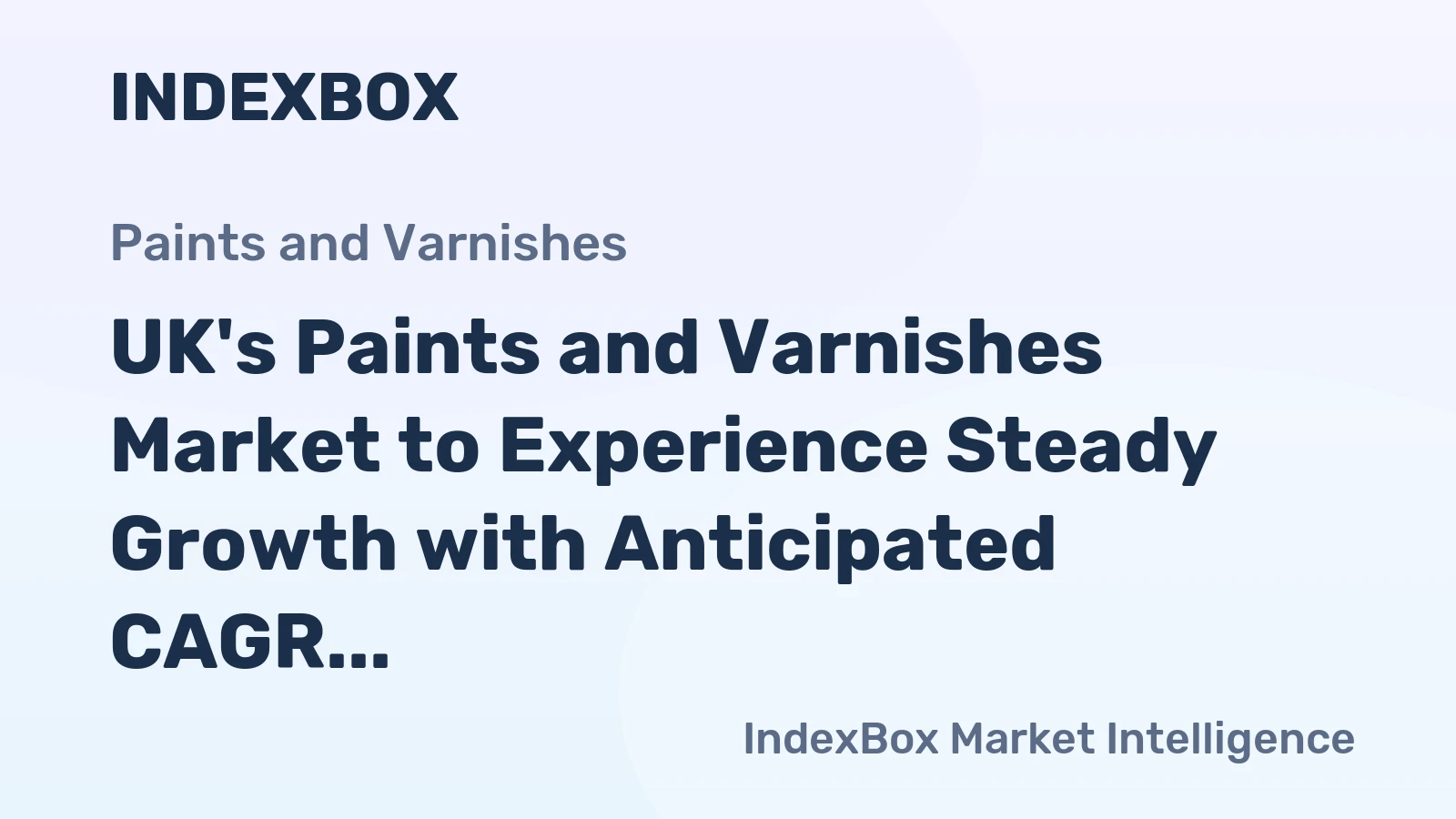 UK's Paints and Varnishes Market to Experience Steady Growth with Anticipated CAGR of +1.9% from 2024 to 2035
