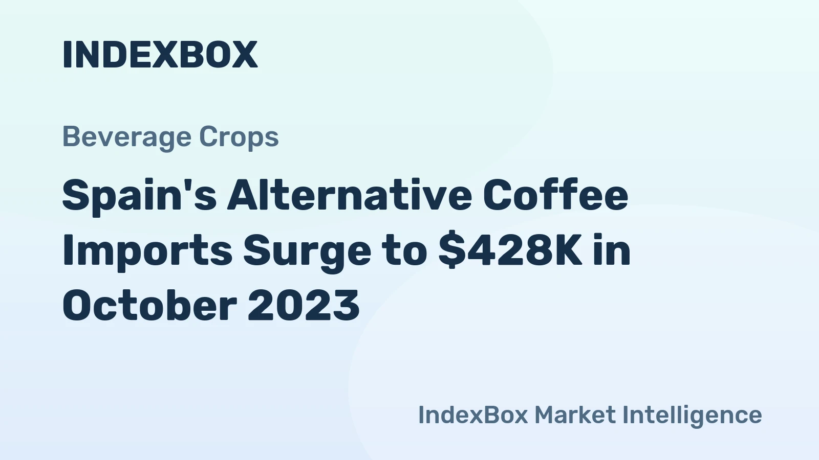 Spain's Alternative Coffee Imports Surge to $428K in October 2023